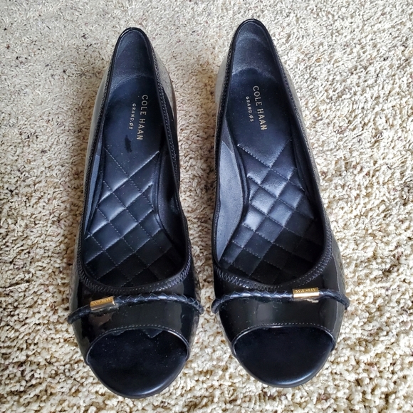 Cole Haan | Shoes | Cole Haan Emory Parent Leather Wedge 9 | Poshmark